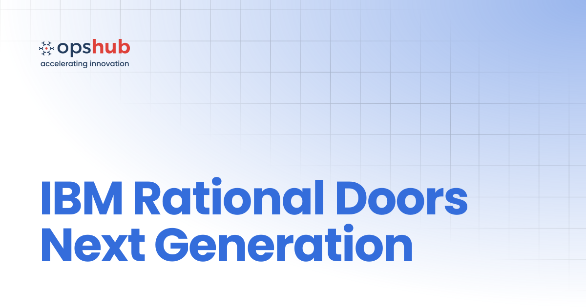 IBM Rational Doors Next Generation | V7.211 | OpsHub Integration Manager